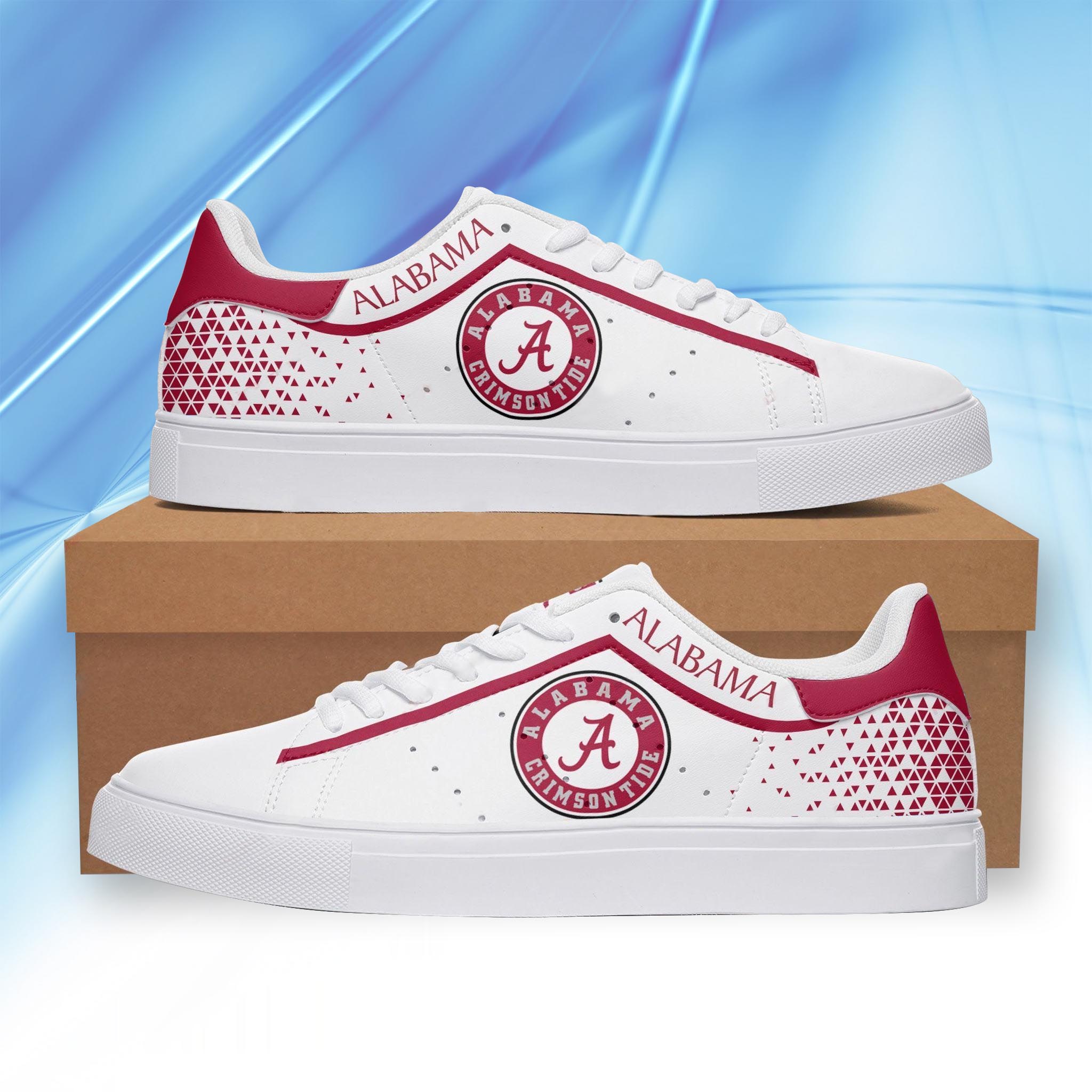 Alabama Crimson Tide Football Skate Shoe - Sneakers - RobinPlaceFabrics